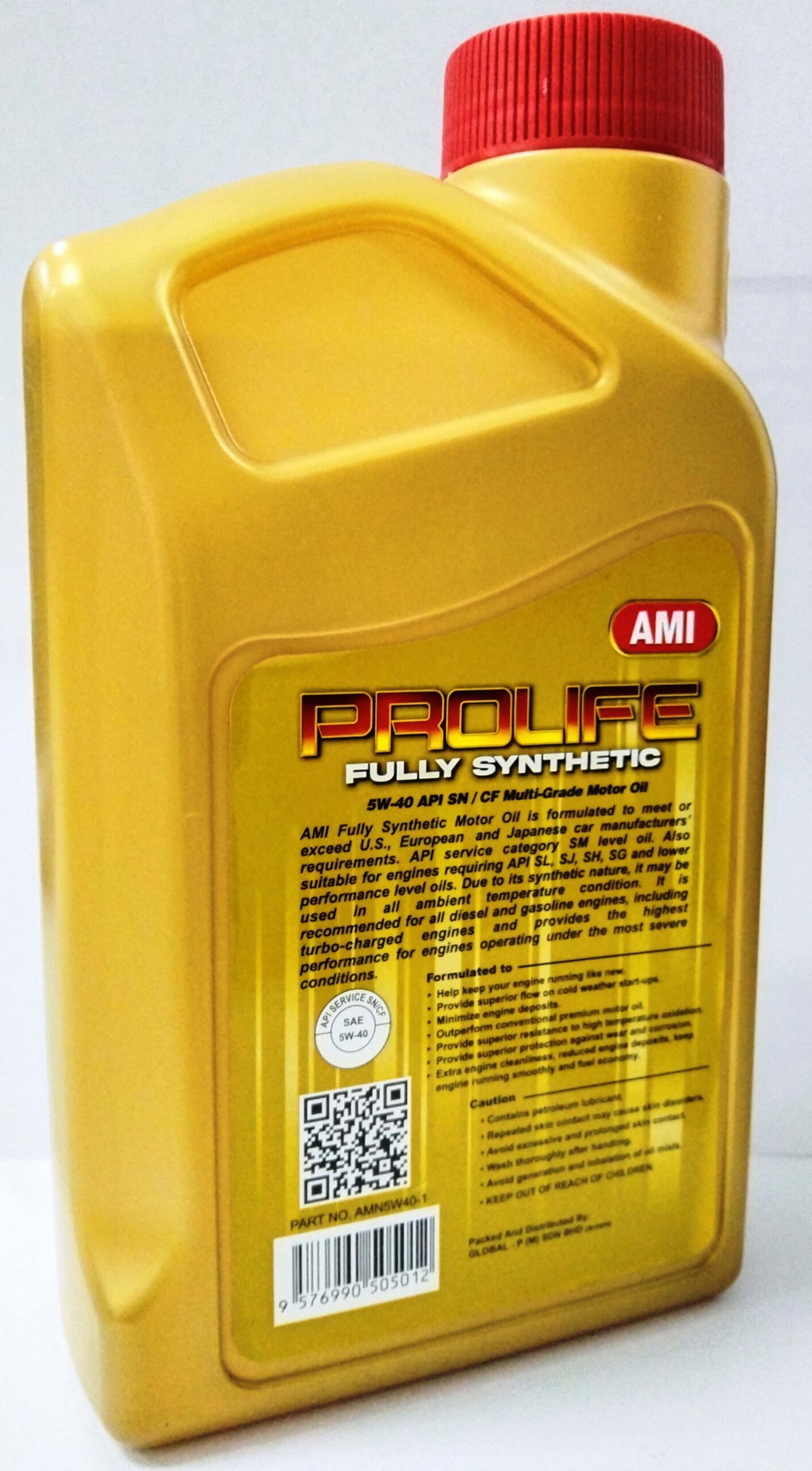 PROLIFE FULLY SYNTHETIC 5W40 API SN/CF -4 LITER - Global-P (M) Sdn Bhd
